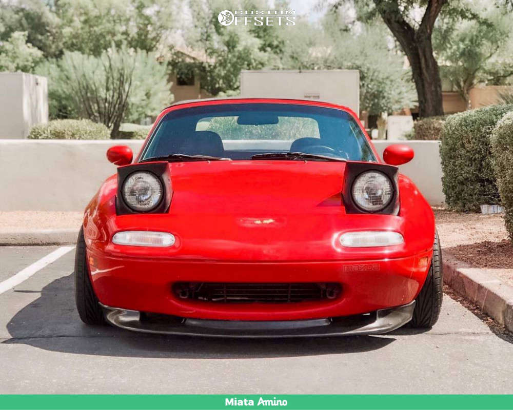 1990 Mazda Miata with 15x8 MST Time Attack and 195/45R15 Toyo Tires T1r ...