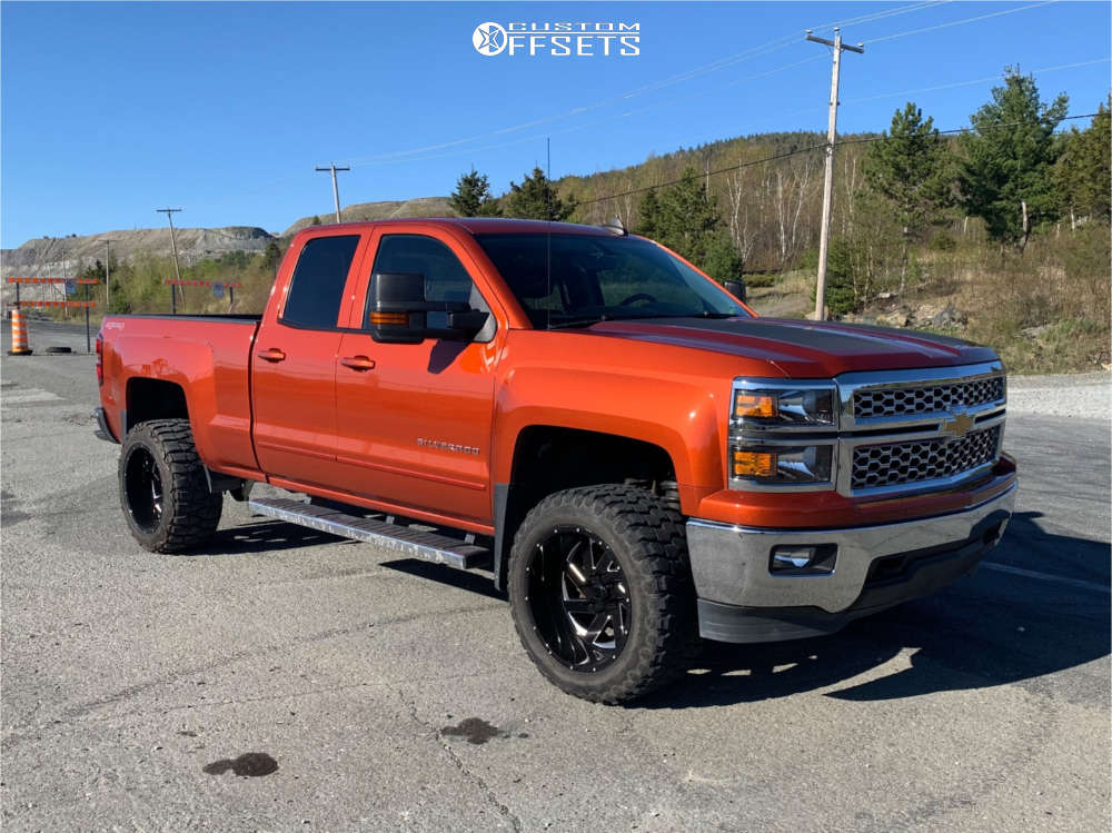 2015 Chevrolet Silverado 1500 with 20x12 -44 Brute Reaper and 33/12 ...