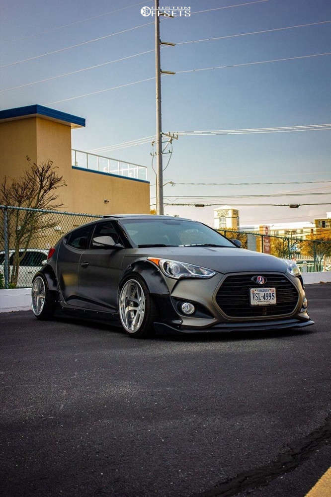 2013 Hyundai Veloster Wheel Offset Flush Coilovers | 868267 | Custom ...