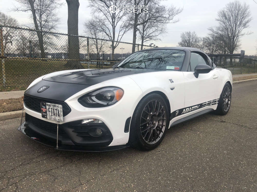 2017 Fiat 124 Spider with 17x8.5 45 Enkei PFM1 and 245/40R17 Hankook ...