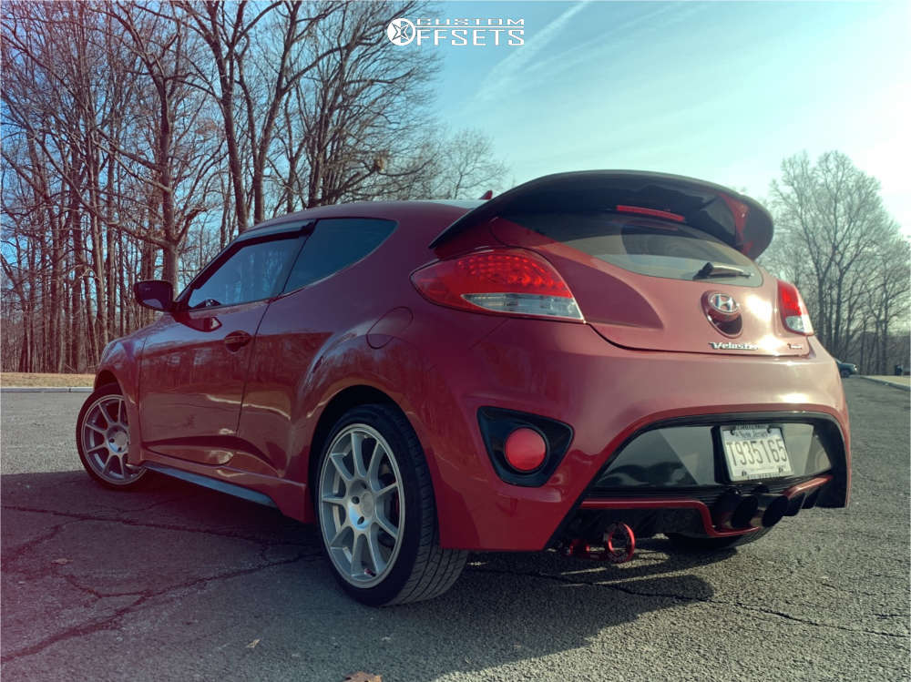 2014 Hyundai Veloster with 18x8 38 Motegi Mr138 and 255/50R18 General ...