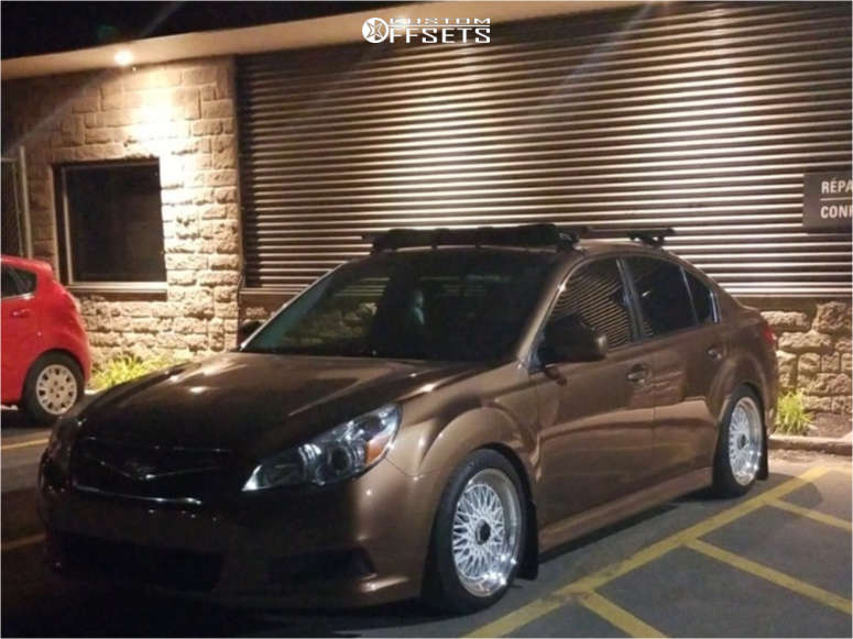 2011 Subaru Legacy with 18x8.5 30 JNC Jnc004 and 225/45R18 Black Lion ...