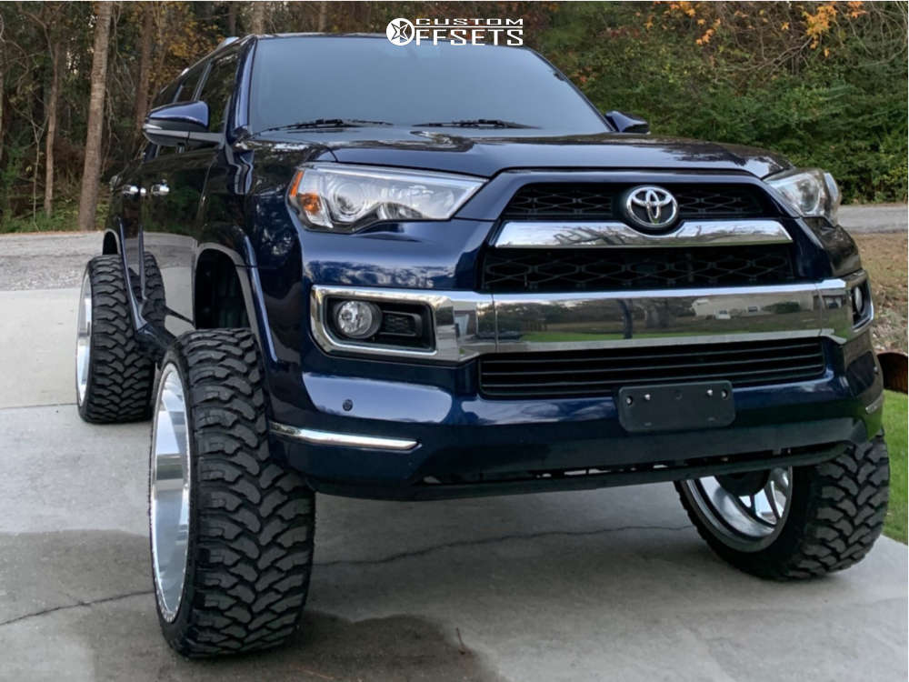 2016 Toyota 4Runner with 24x12 -40 American Force Spirit Ss and 33/12 ...