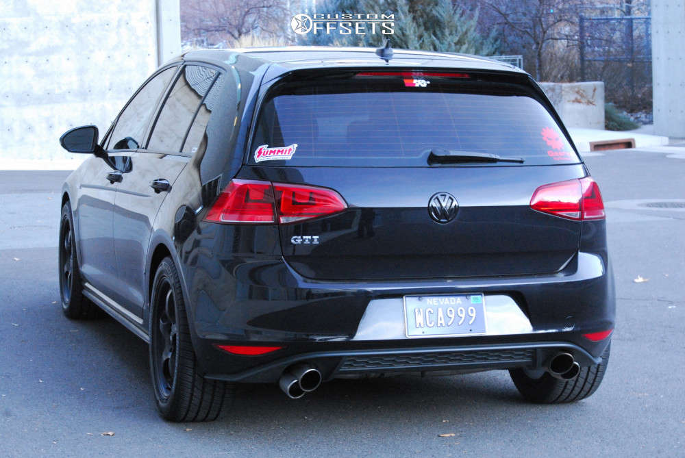 2015 Volkswagen GTI with 17x8 45 Motegi Mr131 and 245/45R17 Bridgestone ...