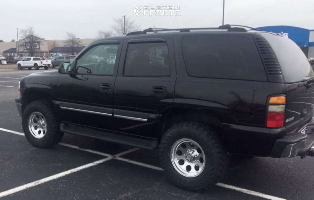 2004 Chevrolet Tahoe with 17x9 -6 Pro Comp 69 and 295/70R17 Yokohama ...