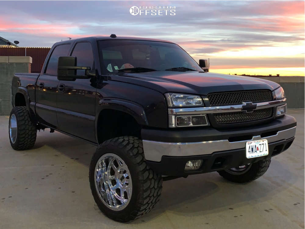 2005 Chevrolet Silverado 1500 Wheel Offset Aggressive > 1" Outside ...