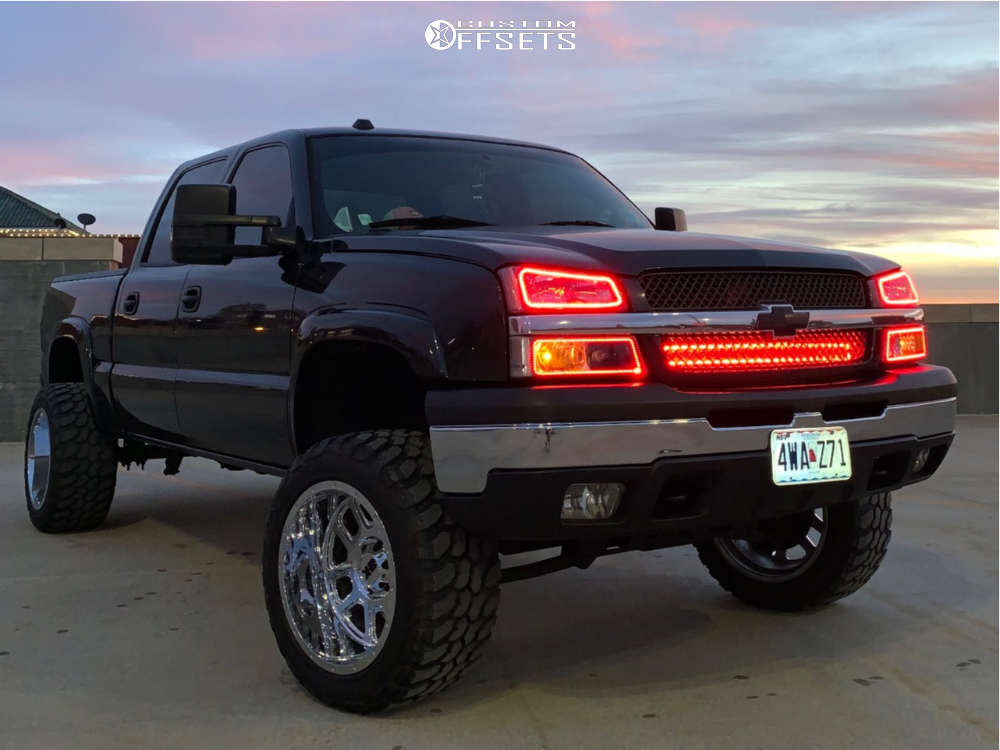 2005 Chevrolet Silverado 1500 Wheel Offset Aggressive > 1" Outside ...