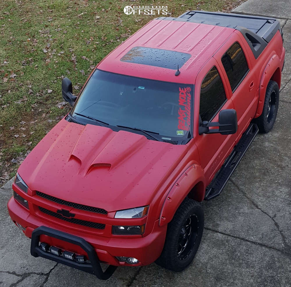 2002 Chevrolet Avalanche 1500 with 20x9 -12 Fuel Boost and 33/12.5R20 ...