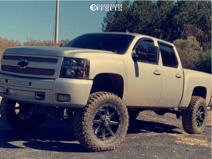 2010 Chevrolet Silverado 1500 with 20x9 0 Ballistic Razorback and 37/12 ...
