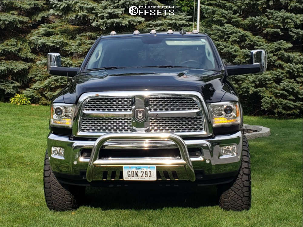 2018 Ram 3500 with 17x9 -6 Pro Comp 69 and 35/12.5R17 Nitto Ridge ...