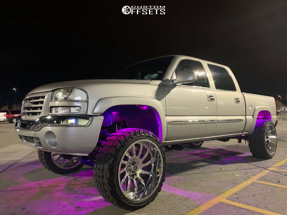 2006 GMC Sierra 1500 with 24x12 -44 Hardcore Offroad Hc15 and 35/12 ...