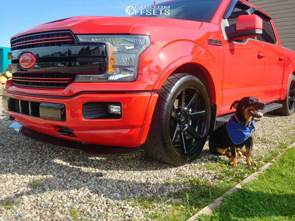 2018 Ford F-150 with 22x9.5 30 DUB Future and 305/40R22 Nitto NT420V ...