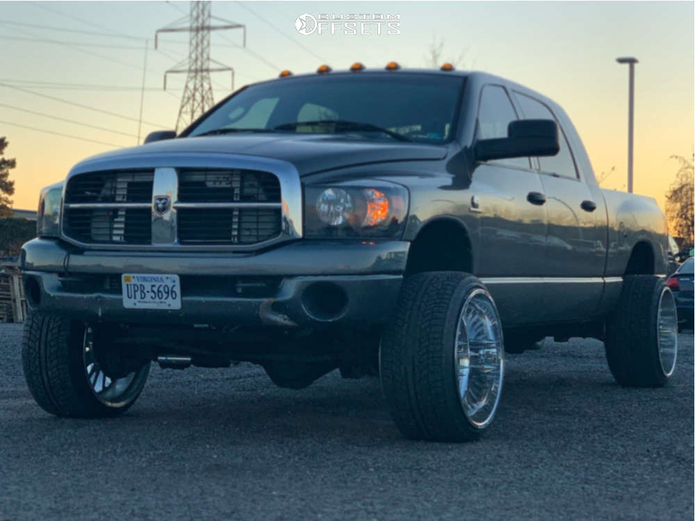 2006 Dodge Ram 3500 with 24x14 -90 American Force Quantum Cc and 305 ...