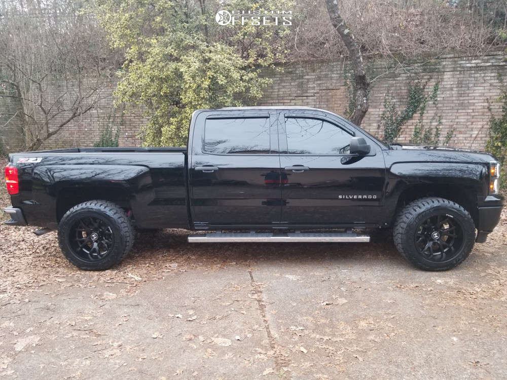 2014 Chevrolet Silverado 1500 with 20x12 -44 Hostile Rage and 33/12 ...
