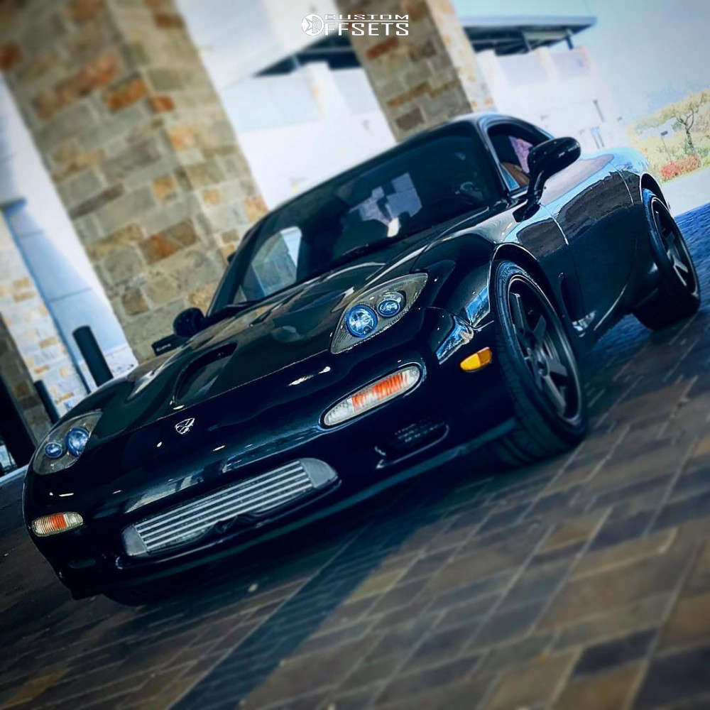 1994 Mazda RX-7 with 18x8.5 30 ESR Sr07 and 255/35R18 Nitto Invo and ...