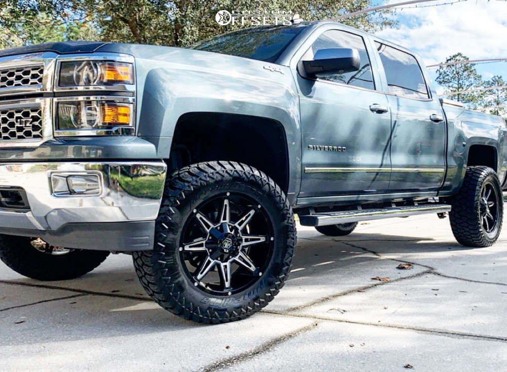 2014 Chevrolet Silverado 1500 with 20x9 0 Mayhem Rampage and 35/12.5R20 ...