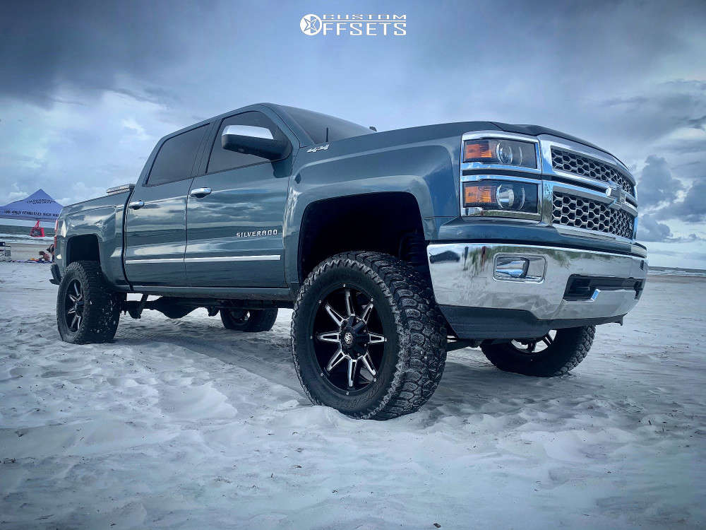 2014 Chevrolet Silverado 1500 with 20x9 0 Mayhem Rampage and 35/12.5R20 ...
