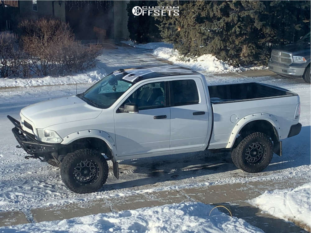 2016 Ram 1500 with 18x9 -12 XD Xd820 and 35/12.5R18 Goodyear Wrangler ...