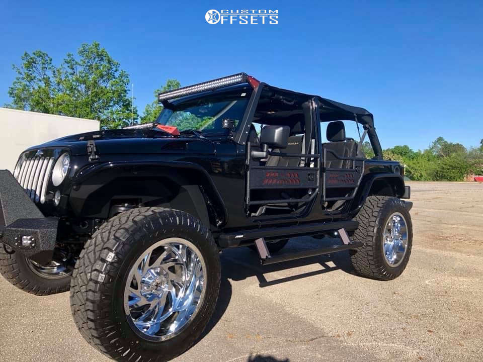 2018 Jeep Wrangler JK with 22x12 -44 RBP Blade and 37/13.5R22 Nitto ...