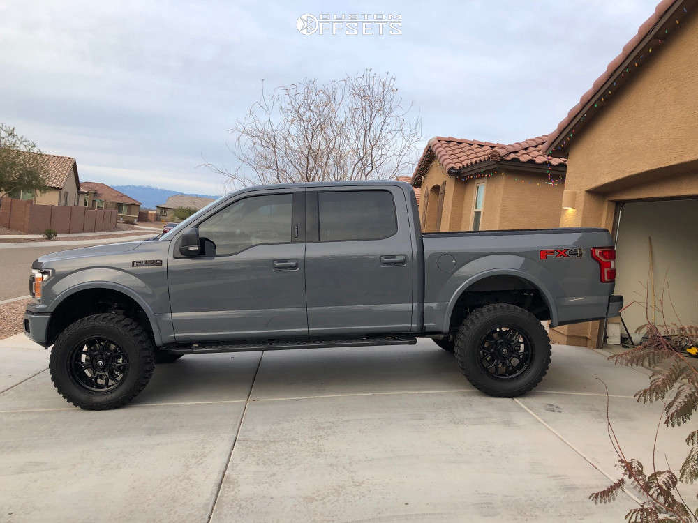 2019 Ford F-150 with 20x10 -18 Fuel Tech and 35/12.5R20 Pro Comp Xtreme ...