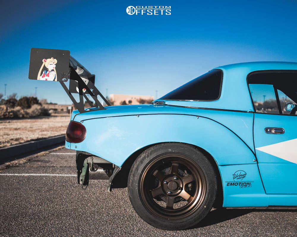 1991 Mazda MX-5 Miata with 15x9 0 Rota Grid V and 205/50R15 Bridgestone ...