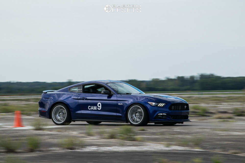 2016 Ford Mustang with 19x11 52 Apex Sm-10 and 305/30R19 Bridgestone ...