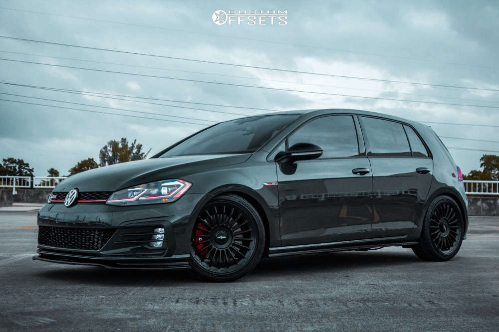 2019 Volkswagen GTI with 19x8.5 45 Rotiform Buc-m and 235/35R19 Kumho ...