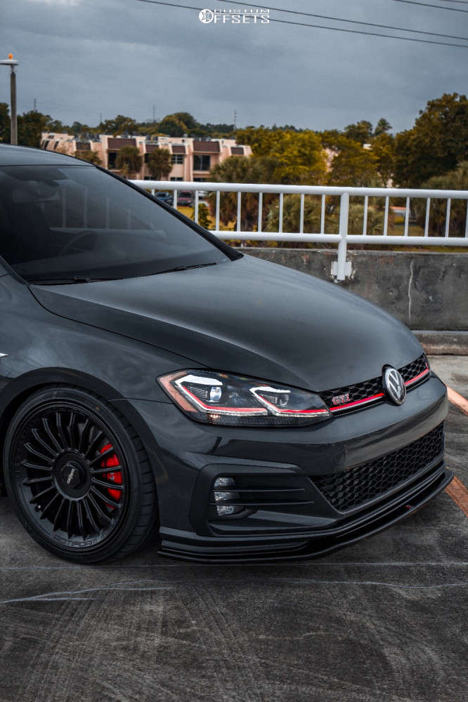 2019 Volkswagen GTI with 19x8.5 45 Rotiform Buc-m and 235/35R19 Kumho ...