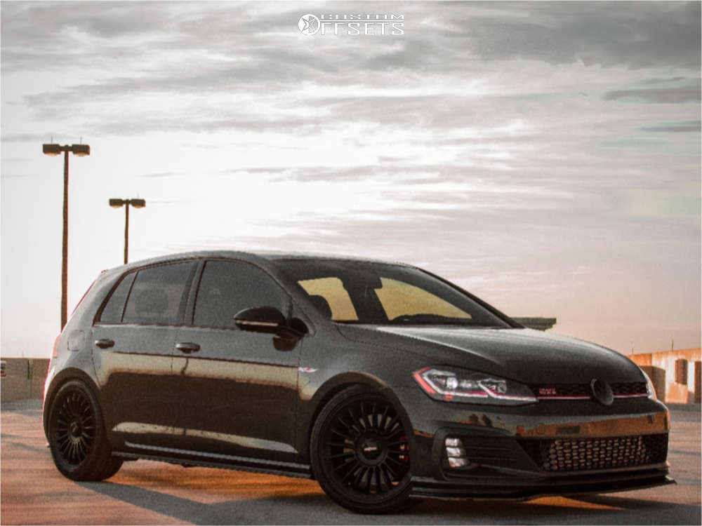2019 Volkswagen GTI with 19x8.5 45 Rotiform Buc-m and 235/35R19 Kumho ...