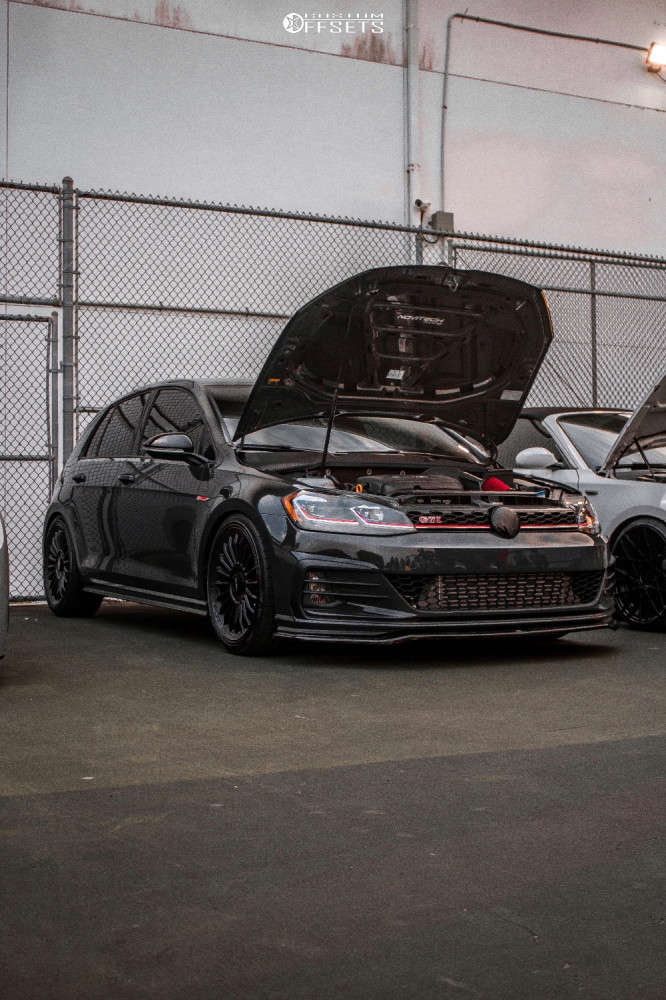 2019 Volkswagen GTI with 19x8.5 45 Rotiform Buc-m and 235/35R19 Kumho ...