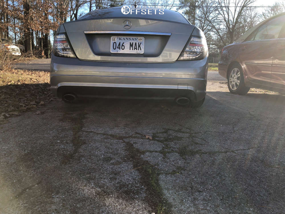 2010 Mercedes-Benz C300 with 18x9.5 35 Mandrus 23 and 215/35R18 ...