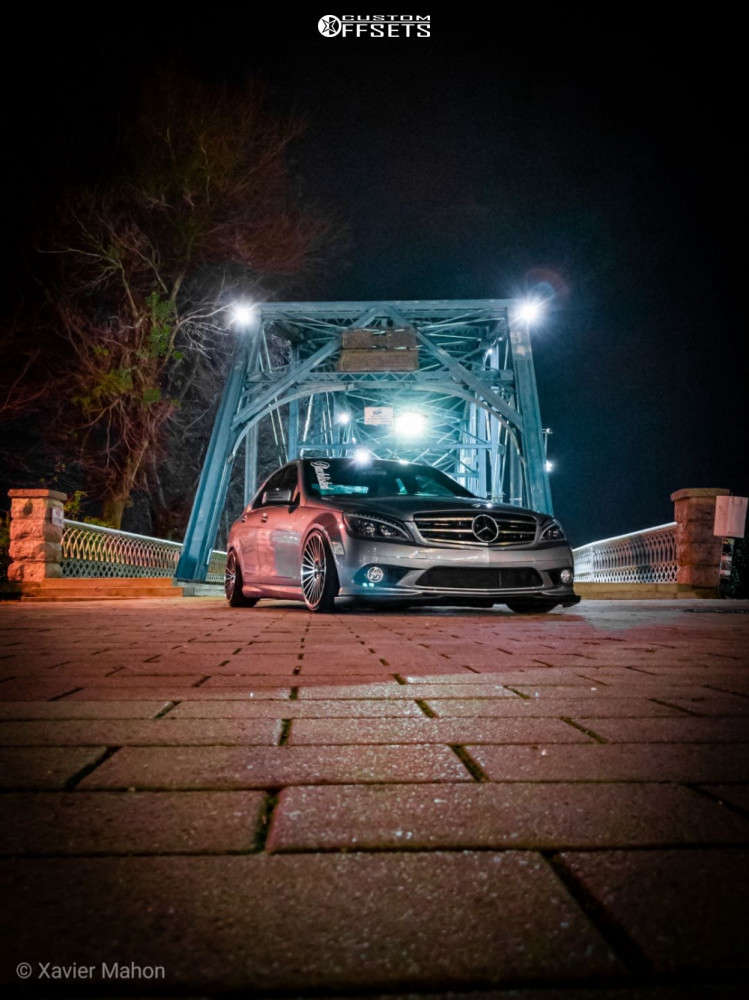 2010 Mercedes-Benz C300 with 18x9.5 35 Mandrus 23 and 215/35R18 ...