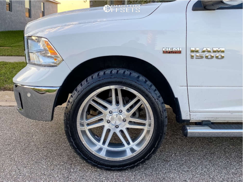 2017 Ram 1500 with 22x12 -44 Axe Offroad Ax3.1 and 33/12.5R22 Delinte ...