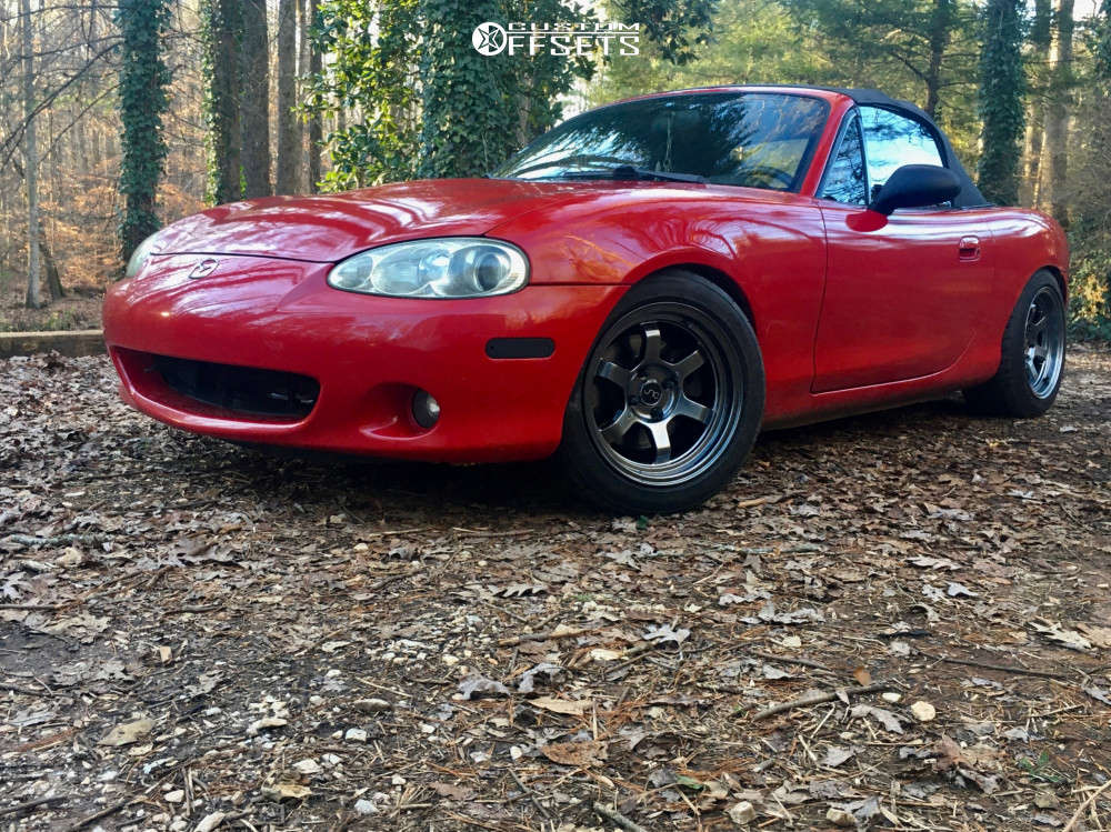 2005 Mazda MX-5 Miata with 15x8 20 JNC Jnc013 and 205/50R15 Nitto Neo ...