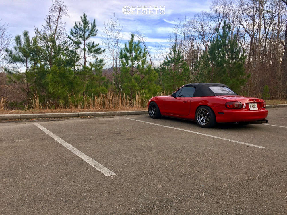 2005 Mazda MX-5 Miata with 15x8 20 JNC Jnc013 and 205/50R15 Nitto Neo ...