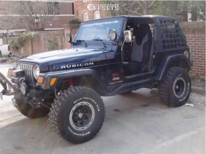 1997 Jeep Wrangler with 16x8 -5 Alloy Ion Style 174 and 305/70R16 ...