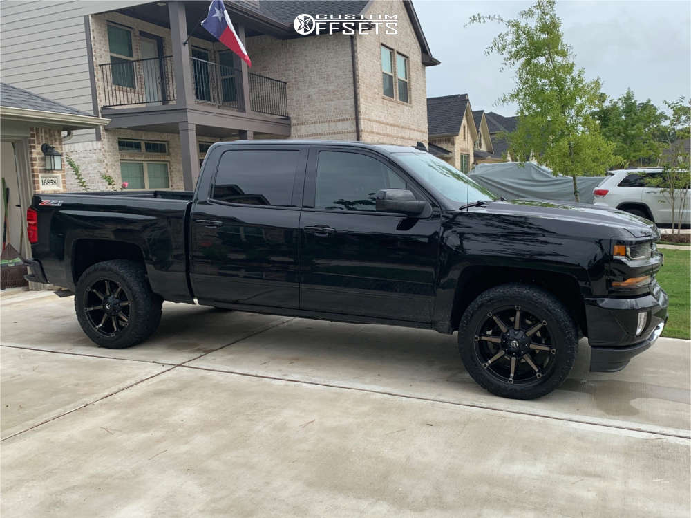 2017 Chevrolet Silverado 1500 with 20x9 0 Fuel Coupler and 33/12.5R20 ...