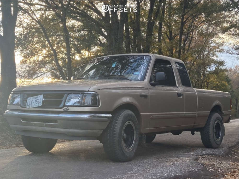 1996 Ford Ranger with 15x8 -27 Alloy Ion 174 and 235/75R15 Goodyear ...