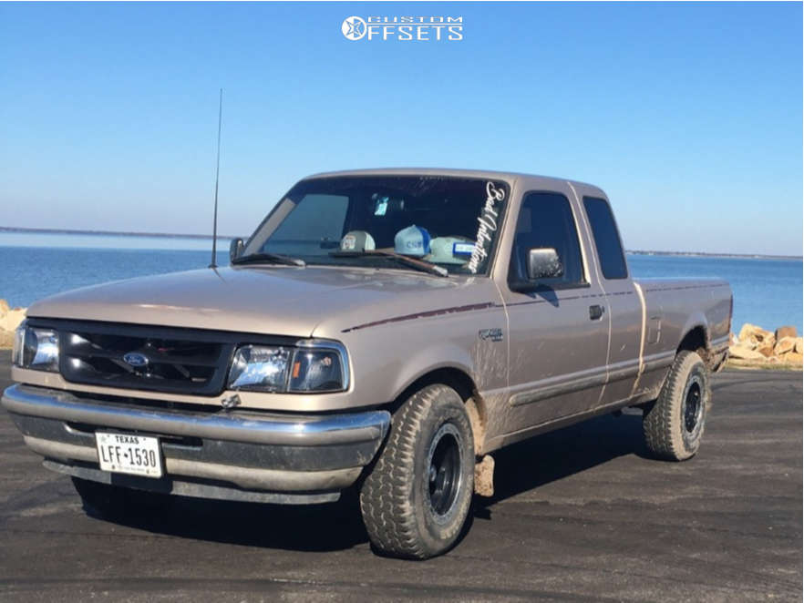 1996 Ford Ranger with 15x8 -27 Alloy Ion 174 and 235/75R15 Goodyear ...