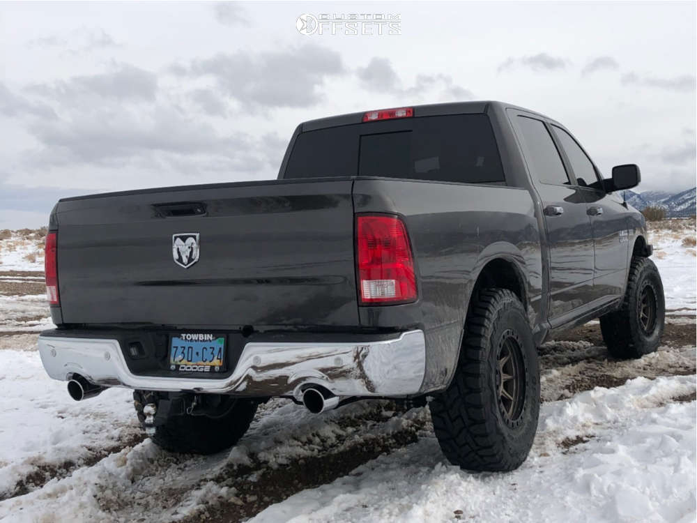 2017 Ram 1500 with 17x9 -12 American Racing Ar202 and 35/12.5R17 Toyo ...