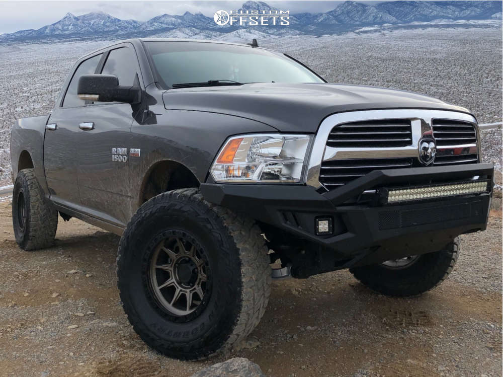 2017 Ram 1500 with 17x9 -12 American Racing Ar202 and 35/12.5R17 Toyo ...