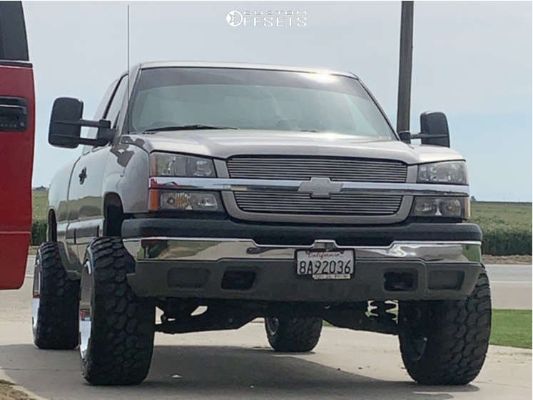 2004 Chevrolet Silverado 1500 with 20x12 -44 Hostile Hammered and 33/12 ...