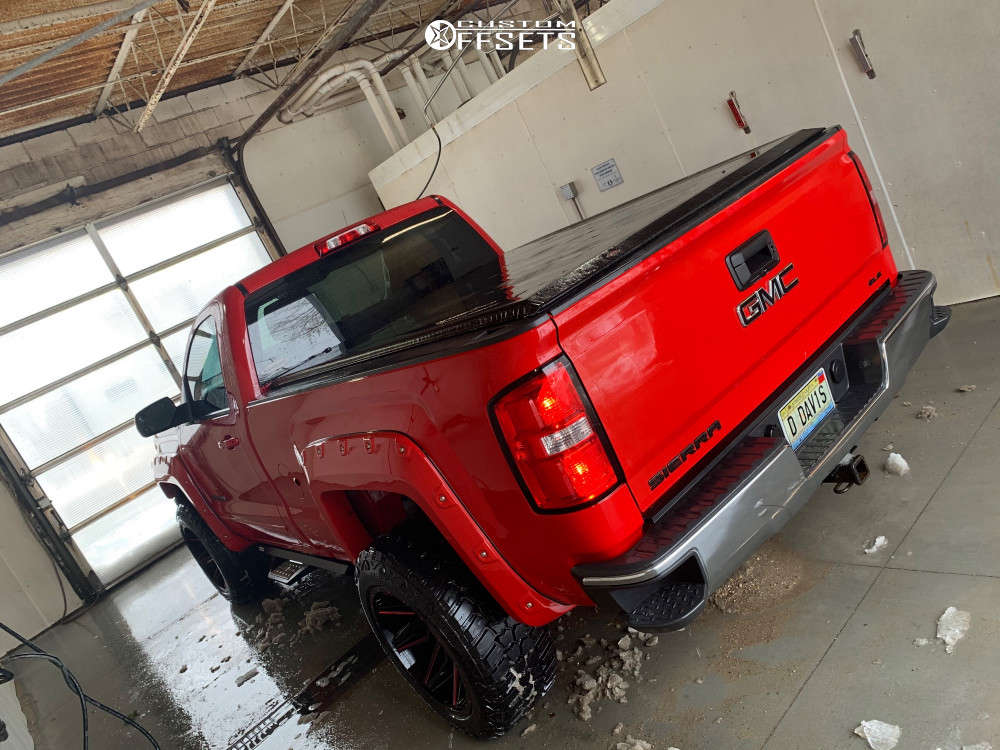 2014 GMC Sierra 1500 with 20x12 -44 XF Offroad Xf-218 and 33/12.5R20 ...
