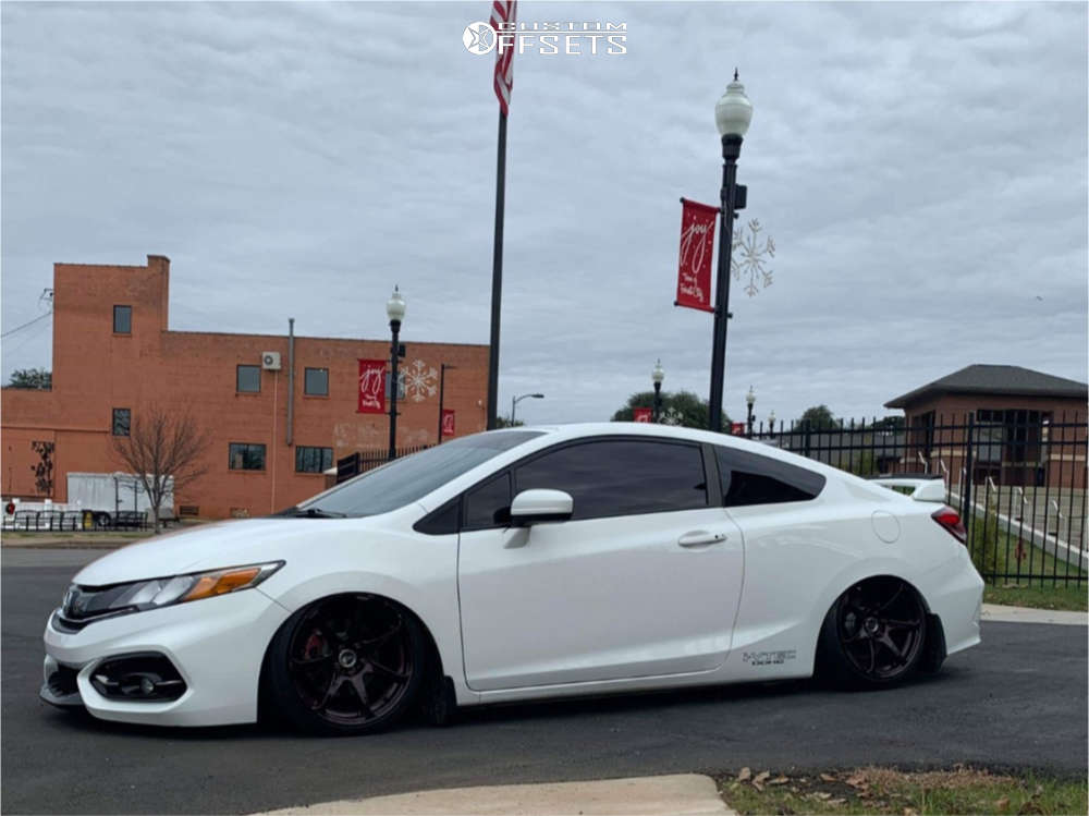 2015 Honda Civic with 18x9 30 MB Wheels Battles and 225/35R18 ...