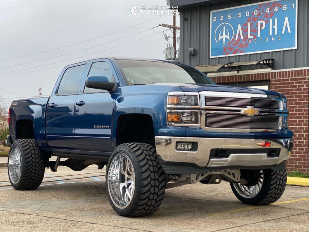 2015 Chevrolet Silverado 1500 with 24x14 -76 Cali Offroad Summit and 35 ...