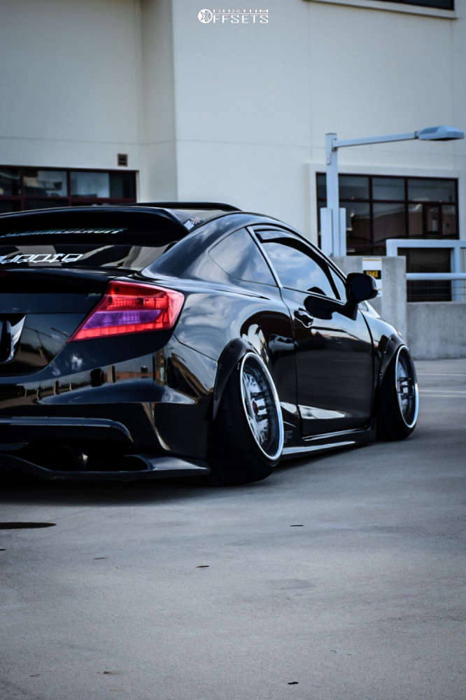 2012 Honda Civic with 17x10 -50 Infinitewerks Bcw and 215/40R17 Federal ...