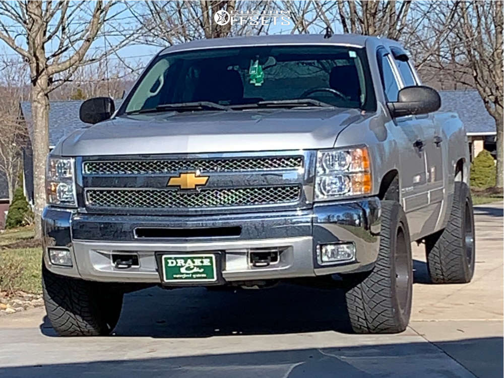 2012 Chevrolet Silverado 1500 with 20x10 -25 Motiv Offroad Magnus and ...