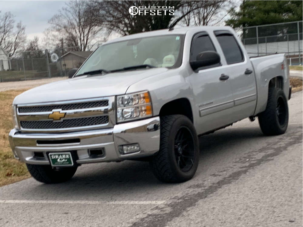 2012 Chevrolet Silverado 1500 with 20x10 -25 Motiv Offroad Magnus and ...