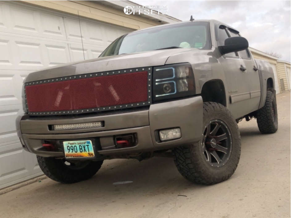 2012 Chevrolet Silverado 1500 with 17x9 -6 Pro Comp Series 76 and 285 ...