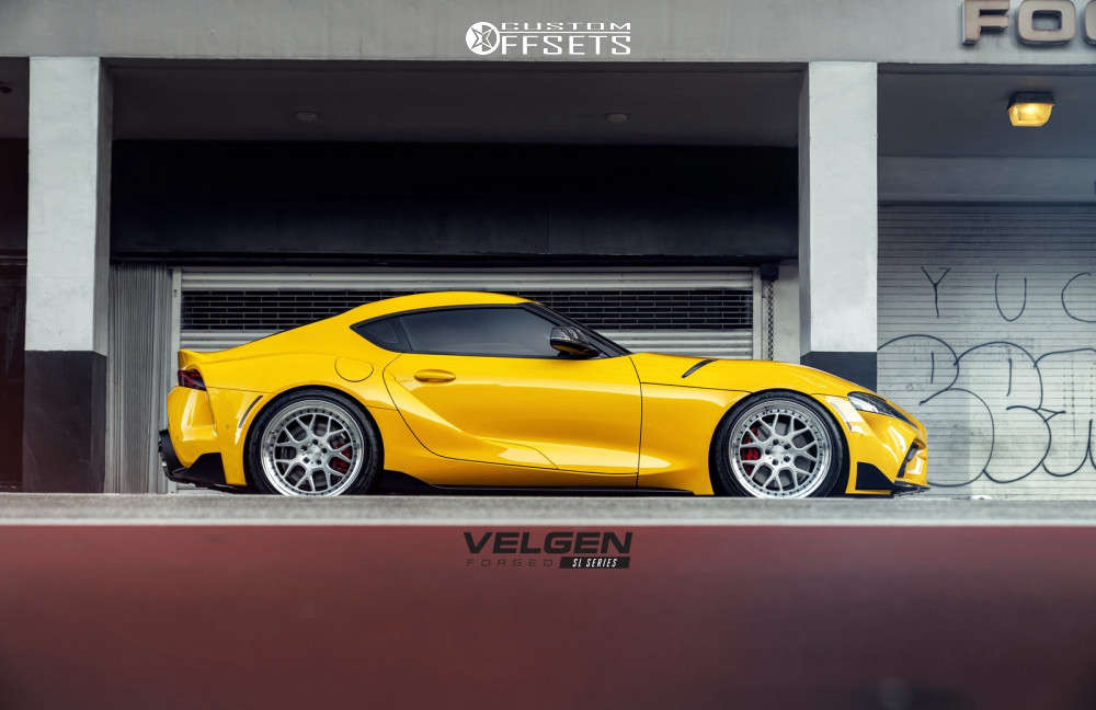 2020 Toyota Supra with 20x9.5 26 Velgen SL-7 and 275/30R20 Nitto Nt555 ...